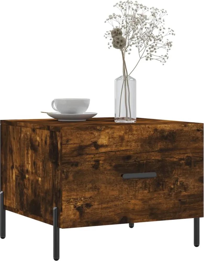 vidaXL Konferenční stolek 50 x 50 x 40 cm kompozitní dřevo [829422] Barva: Bílá