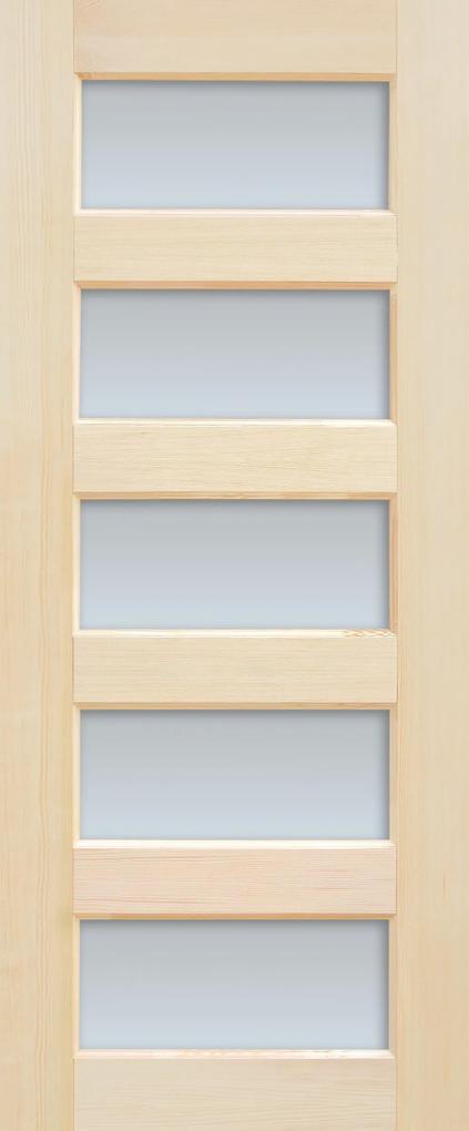 Posuvné Interiérové dveře Radex dřevěné ISTRIA 5S Šířka dveří: 60 cm