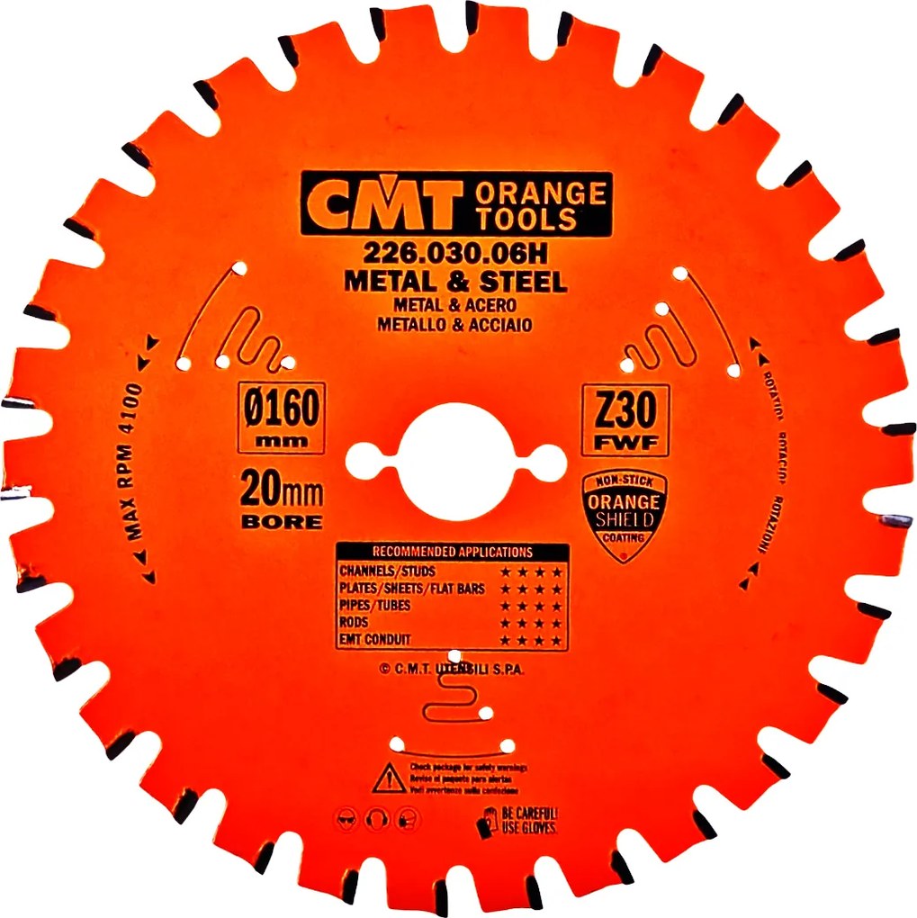 CMT Industrial Pilový kotouč na železo D160x2,0 d20 Z30 HM