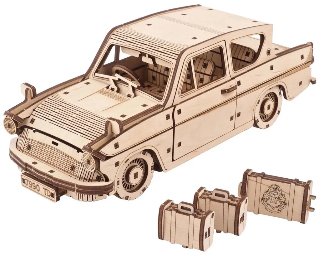 Ugears 3D dřevěné mechanické puzzle Harry Potter Létající Ford Anglia
