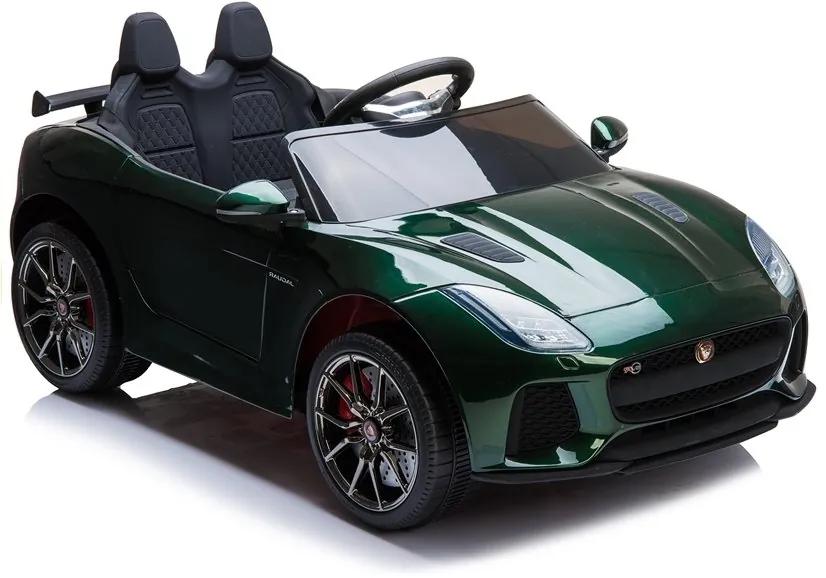 Elektrické autíčko Jaguar F-Type lakované zelené