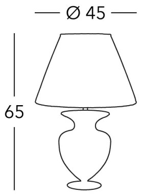 Kolarz 1417.71M.Mu - Stolní lampa ANFORA 1xE27/100W/230V 24K zlato