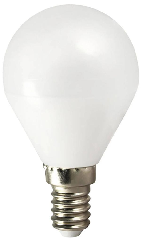 LED žárovka TEMA E14 5W kapka teplá bílá pro AC/DC
