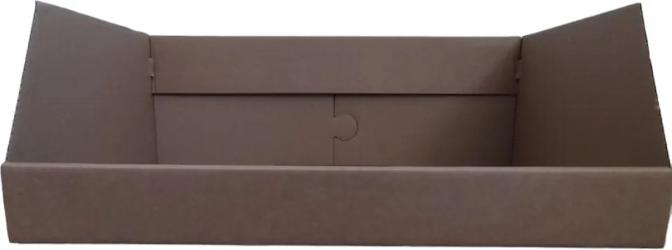 KARTON PAK Úložné boxy na oblečení, organizéry do skříně EKO KARTON 55x40x21 - zkosený