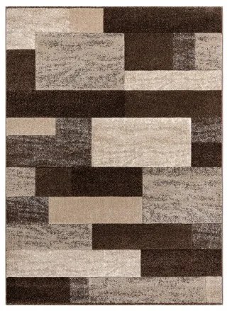 koberec FEEL 5756/15044 Obdélníky hnědý velikost 240x330 cm | krásné koberce cz