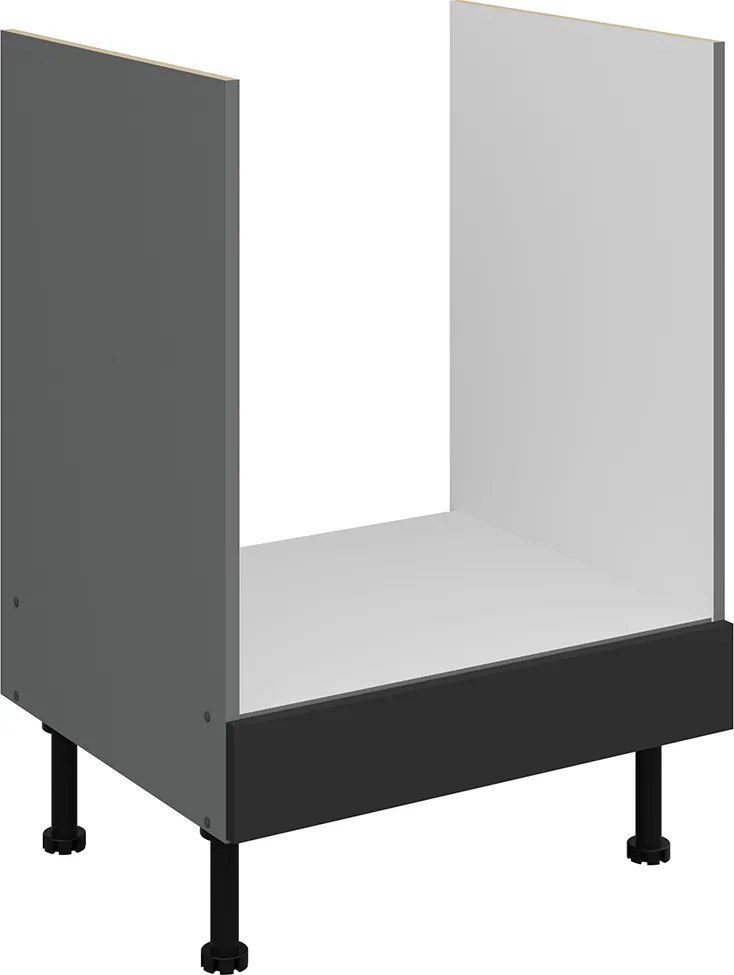 ARIA ab | dolní skříňka 60 D GAZ na vestavnou troubu | 60 cm | antracit/černá