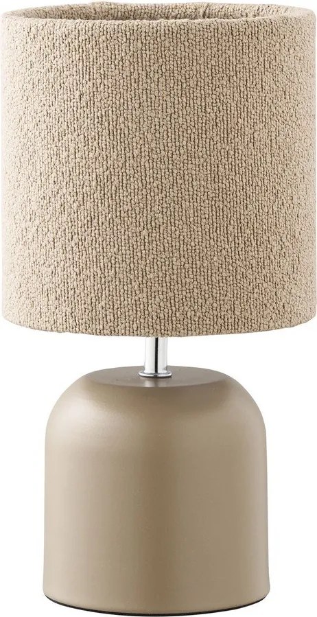 Béžová kovová stolní lampa s textilním stínidlem (výška 24 cm) Morley – House Nordic Biano.cz