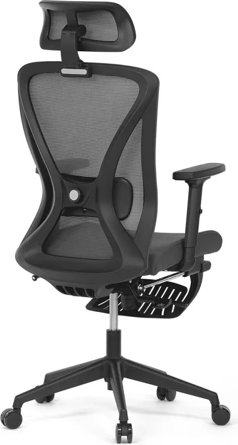 Kancelářská židle KA-S257 GREY, synchronní mechanismus, šedá síťovina (62 x 72) cm