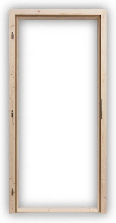Hrdinka Obložkové zárubně 60 - 90 cm s těsněním Typ: 60 levé, Šířka ostění +- 5 mm: 8 cm
