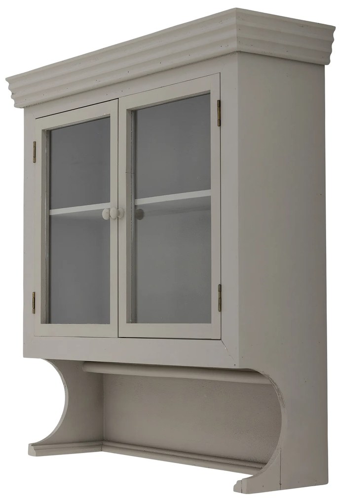 BLOOMINGVILLE Nástěnný kabinet PILU šedý