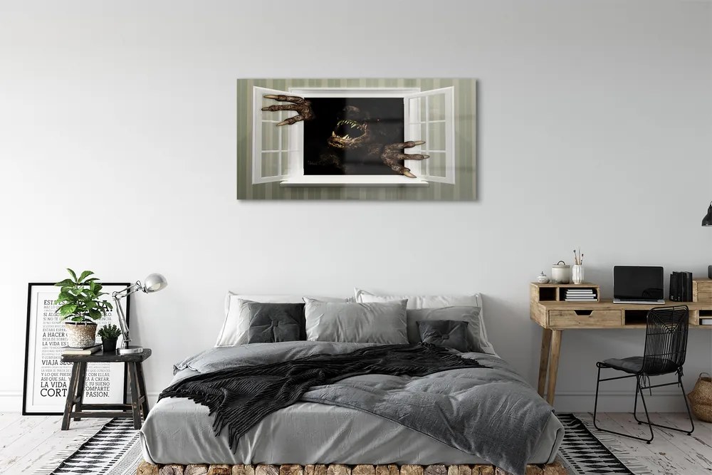 akrylový obraz Okno hrozná forma 125x50 cm