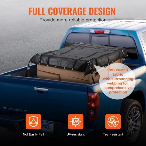 Síť na náklad Zesílené provedení Cargo Net 182,9 × 144,8 cm Nastavitelné přezky
