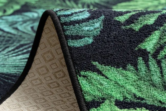 Protiskluzový běhoun MONSTERA Listy zelený