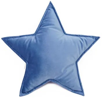 Polštář velurový - hvězda modrá  2243