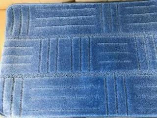 Confetti - HALI SANAYI A.S. Koupelnová předložka - Confetti - Pruhy / sada 2 kusy Barva: modrá, Rozměry: sada 2 kusy STANDARD (40 x 50 cm // 50 x 80 cm)