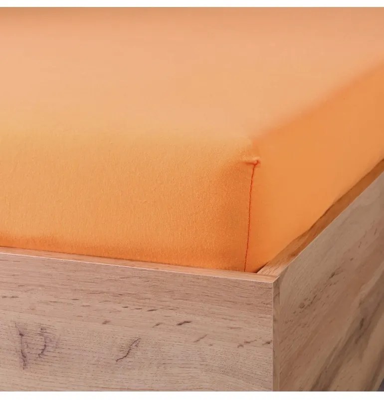 Prostěradlo meruňkové jersey EMI, Plachta 90x200