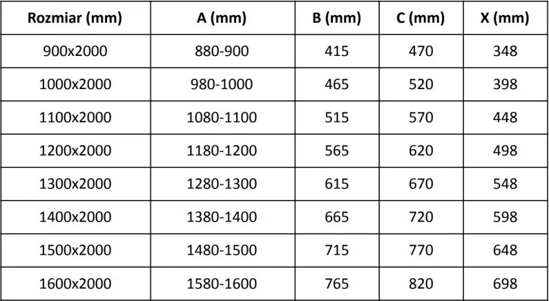 Mexen Velar posuvné sprchové dveře 100 cm, transparentní, zlaté - 871-100-000-01-50