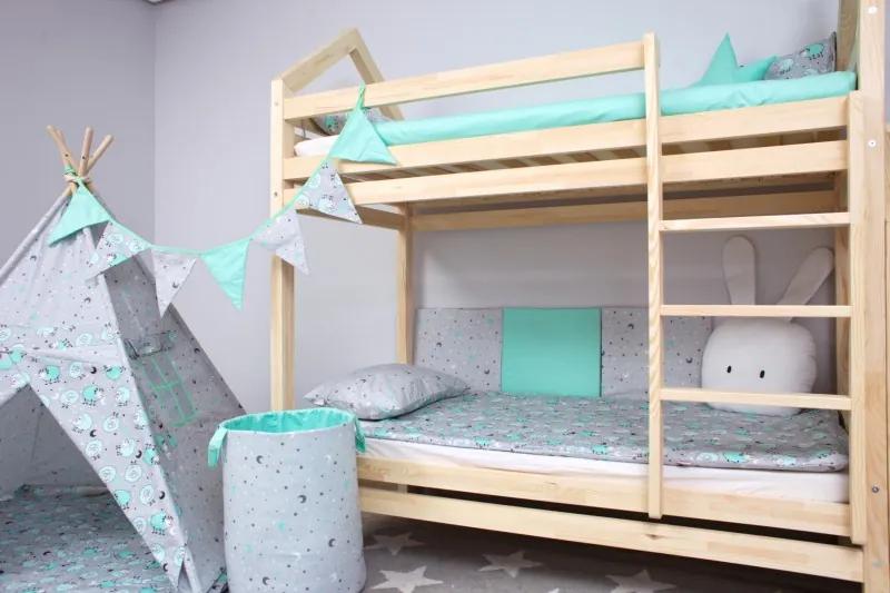 Poschoďová postel domeček Joki 200 x 80 cm