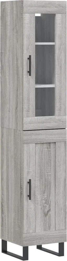 Skříň highboard šedá sonoma 34,5 x 34 x 180 cm kompozitní dřevo 3199519