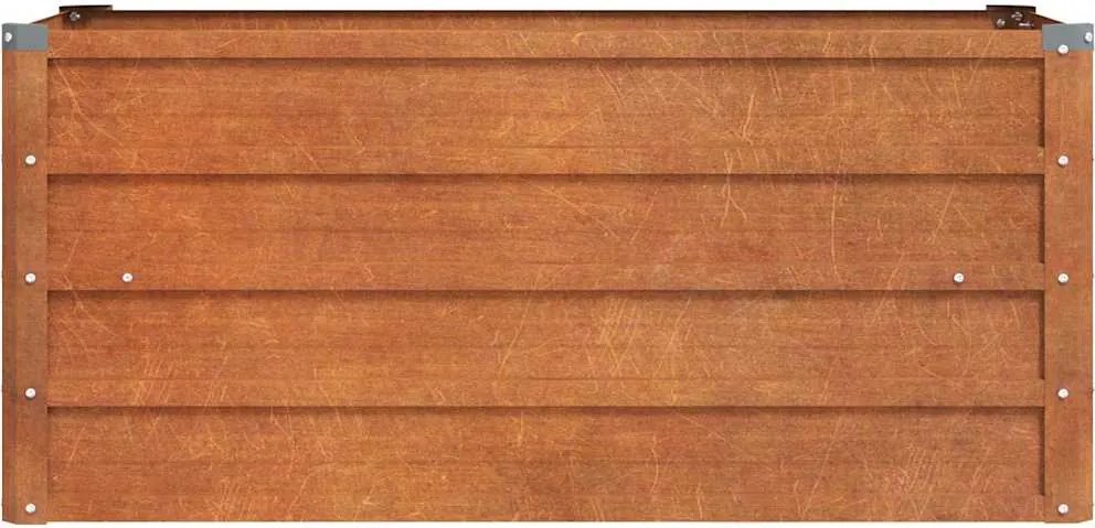 Zahradní vyvýšený záhon rezavý 100 x 40 x 45 cm cortenová ocel 151950