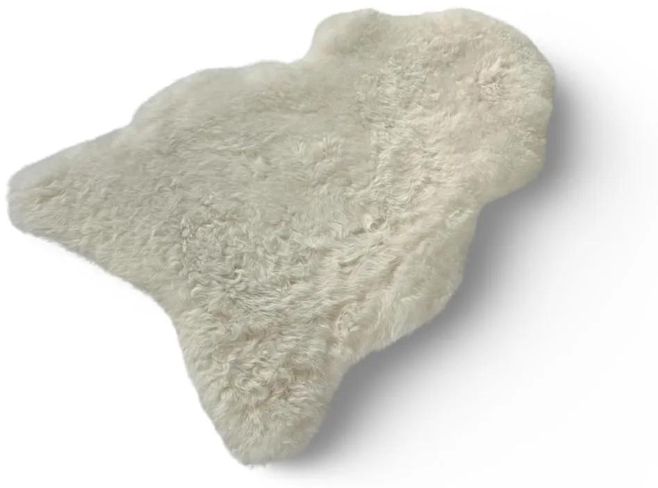 Islandská jehněčí kůže, bílá, přírodní, střižený chlup, velikost III Střižený chlup 5 cm III - 90-100 cm