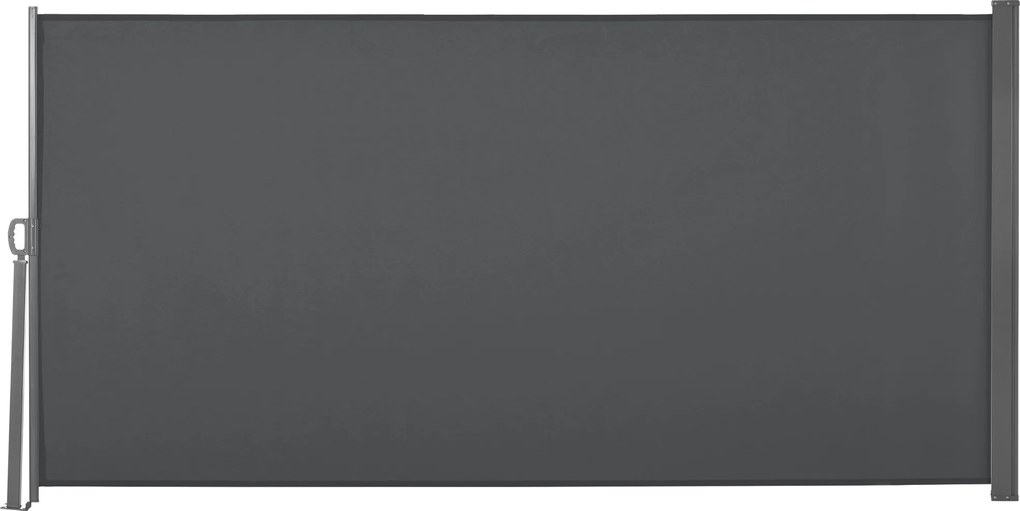 Outsunny Skládací boční markýza 300x160 cm Rolovací zástěna Voděodolná a proti UV záření, chrání soukromí pro zahradu, balkon, terasu, šedá | Aosom