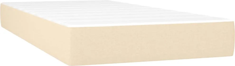 Box spring postel s matrací krémová 120x190 cm textil 3269735