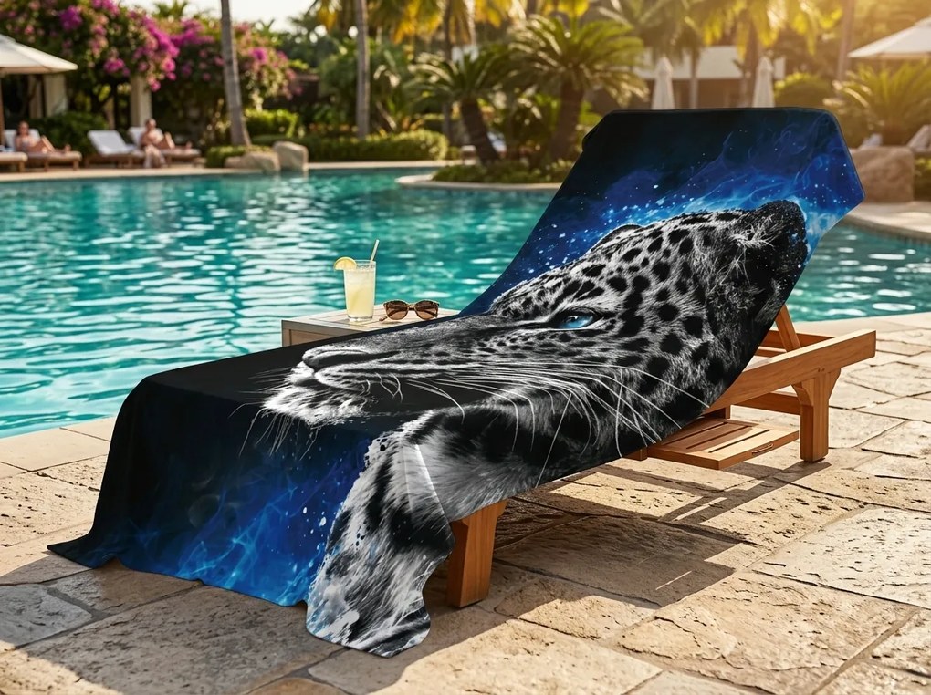 Rychleschnoucí XXL plážová osuška LEORIX barevná 150 x 210 cm, 100% mikrovlákno