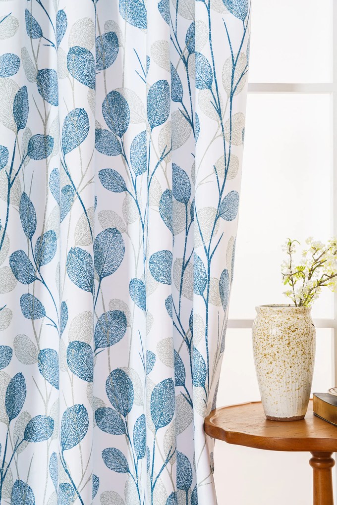 Designový závěs VIENTE 140x270 cm, vzorovaný Zavěšení: Řasící páska