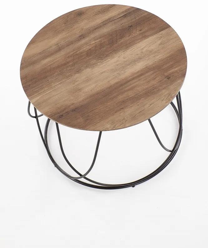 Konferenční stolek Nubira, ořech / černá