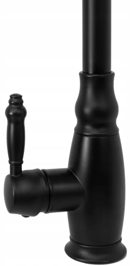 Gamma Retro, stojánková dřezová baterie, černá matná, GMA-BROKWW-BK