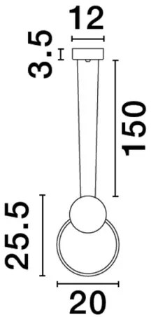 LED lustr Wiro