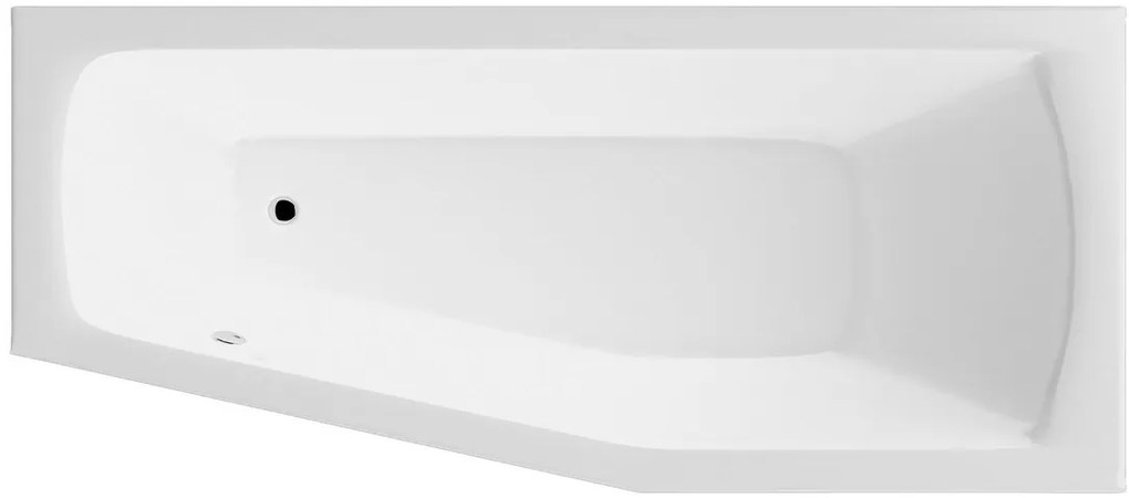 Aqualine, OPAVA vana 160x70x44cm bez nožiček, pravá, bílá, A1671