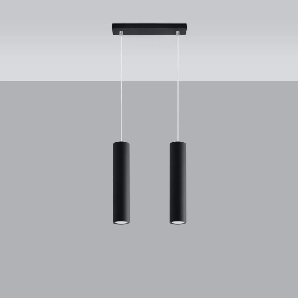 Sollux Lighting Závěsné svítidlo LAGOS 2 černé