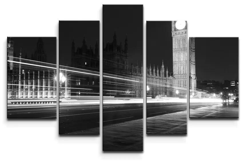Sablio Obraz - 5-dílný Westminsterský palác - 125x90 cm