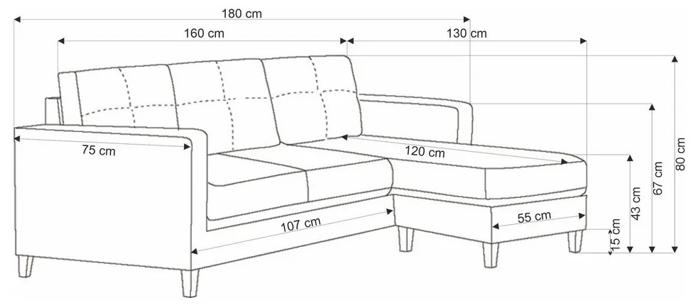 Sedací souprava Ecker, šedá