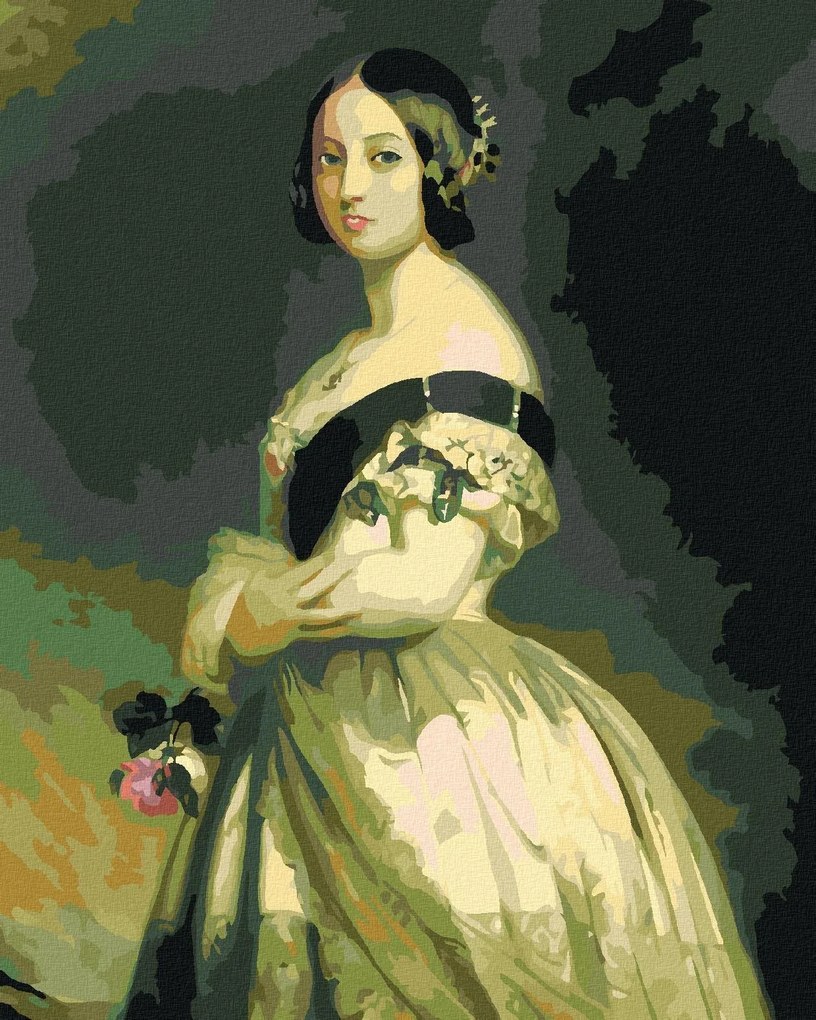 zuty zuty - malování podle čísel - královna viktorie (f. x. winterhalter), 40x50 cm, plátno+rám