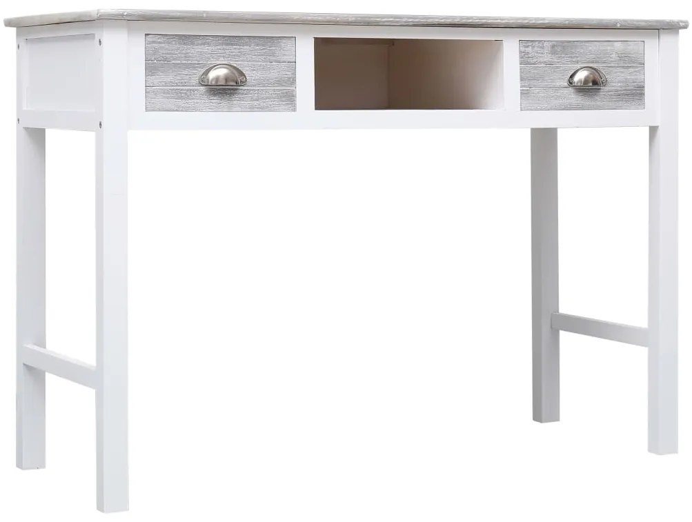 Psací stůl šedý 110 x 45 x 76 cm dřevo 284153