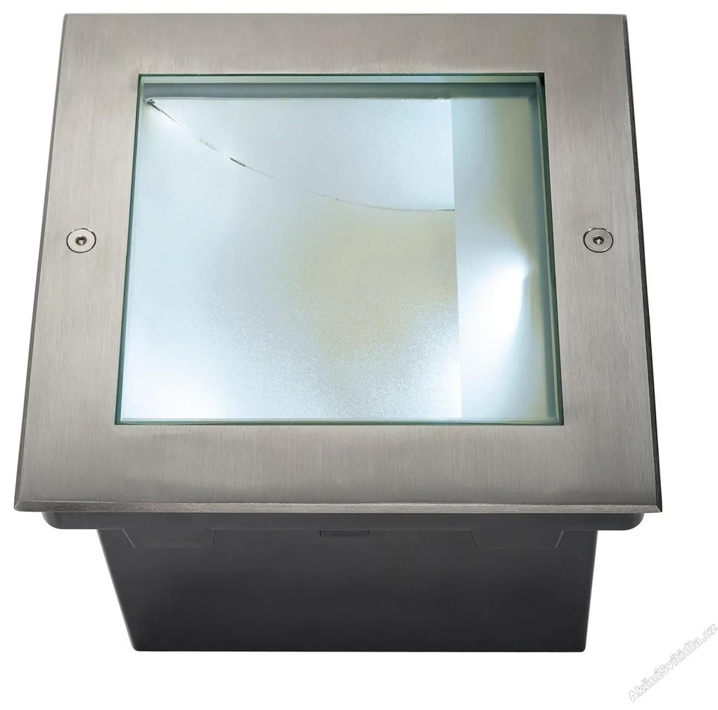 LA 229381 Podlahové vestavěné svítidlo DASAR LED SQUAREI, nerezová ocel 316, asymetrické, 34 W, 4000K, IP67 - BIG WHITE