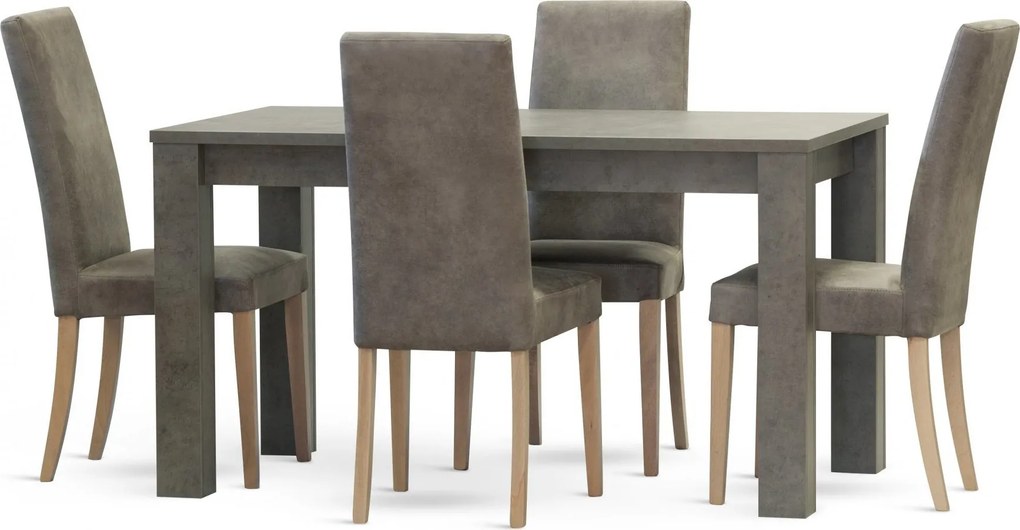 Stima Jídelní stůl RIO | Rozklad: S rozkladem + 40 cm,Délka stolu: 140,Odstín: beton světlý