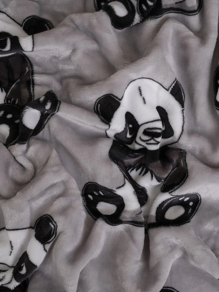MK Lůžkoviny Povlak na polštář mikroplyš Exclusive 50 x 70 cm - Panda