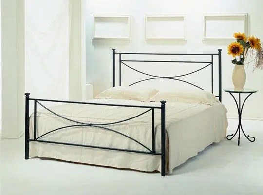 Nábytek ATIKA s.r.o. Kovová postel STELA Povrchová úprava: bílá, Rozměr: 120 x 200 cm