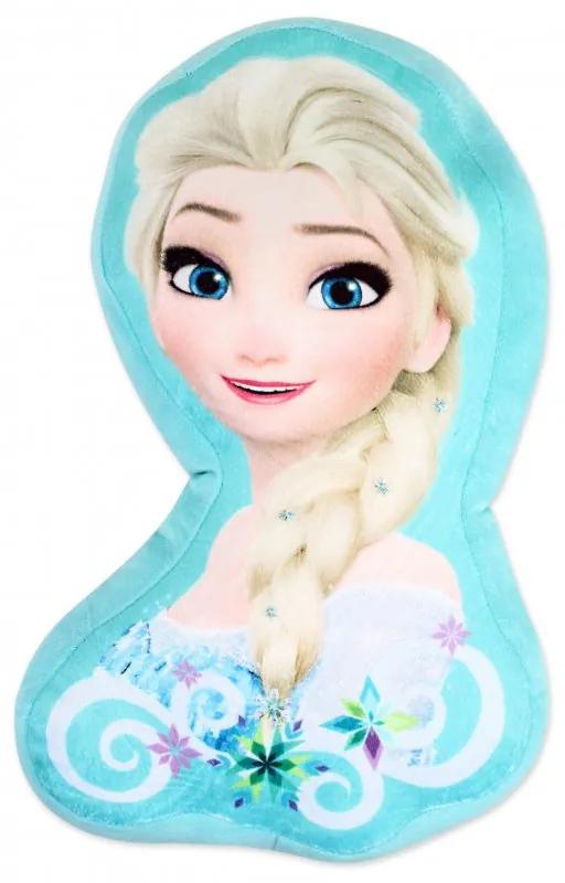 Tvarovaný 3D polštář Ledové království - Frozen - princezna Elsa - 37 x 22  cm | BIANO