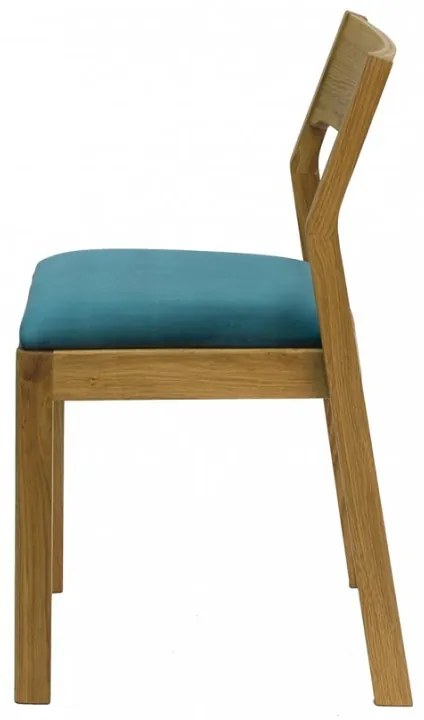 Jídelní židle Z226 Alexa, čalouněný sedák, dubový masiv, stohovatelná
