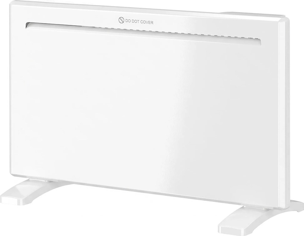 HOMCOM Inteligentní panelový ohřívač 1500 W, volně stojící / na stěnu, elektrický ohřívač s 7denním časovačem, detekce oken, ochrana proti mrazu, bílá