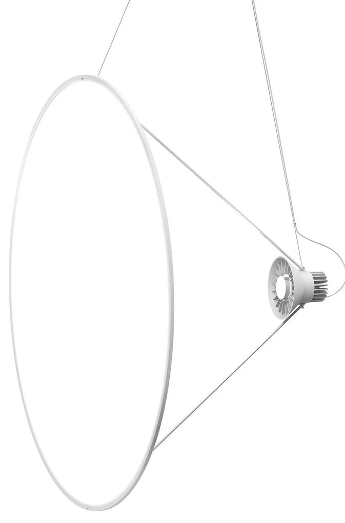 Luceplan Amisol LED závěsné světlo Ø 110cm opálová