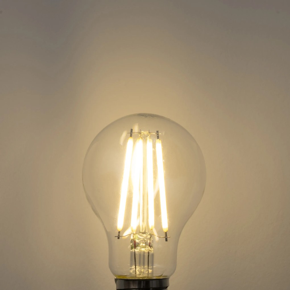 Sada 5 LED žárovek E27 A60 čirých 2,2W 470 lm 3000K