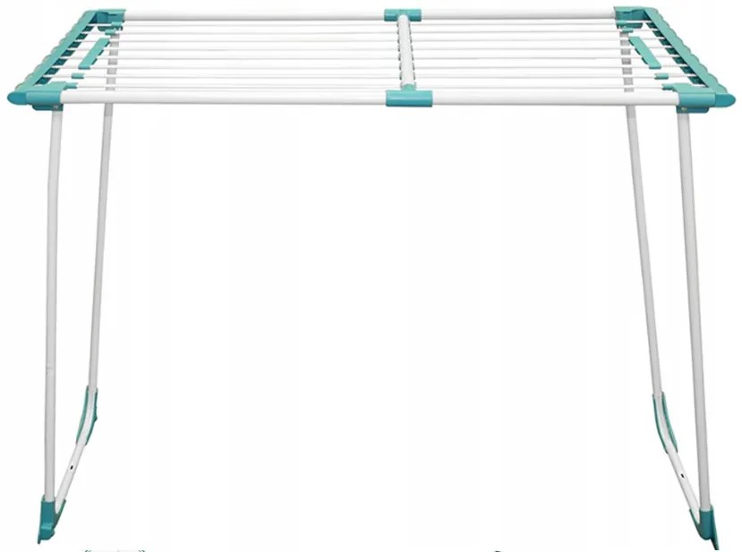 Erga Model 306U, stabilní teleskopický sušák na prádlo 202x55x92 cm, bílá-zelená, ERG-SEP-10SUSSTOPROFE