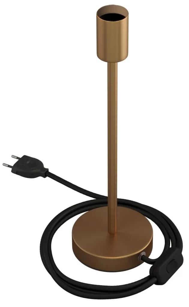 creative cables Kovová stolní lampa Alzaluce Velikost: 25 cm, Barva: Matná černá