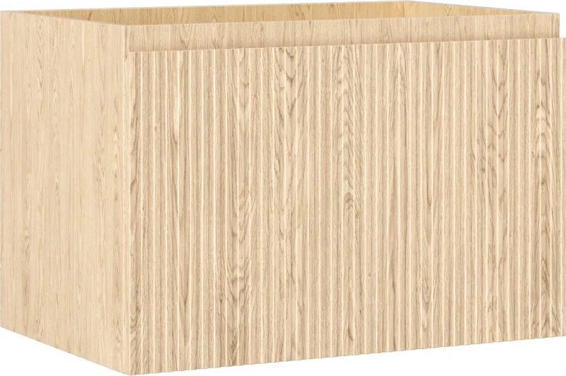 Mexen Rivel, koupelnová skříňka 70 cm, 1 zásuvka, drážkovaná, dub, 91A20-07047-1-BF81